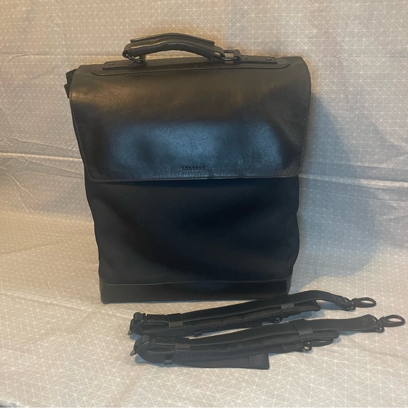 Lo & Sons | Bags | Lo Sons Prospect Convertible Backpack Black Leather ...
